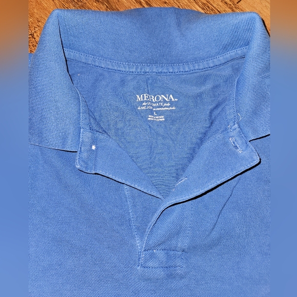 Merona | Shirts | Merona Mens Blue Polo Shirt | Poshmark
